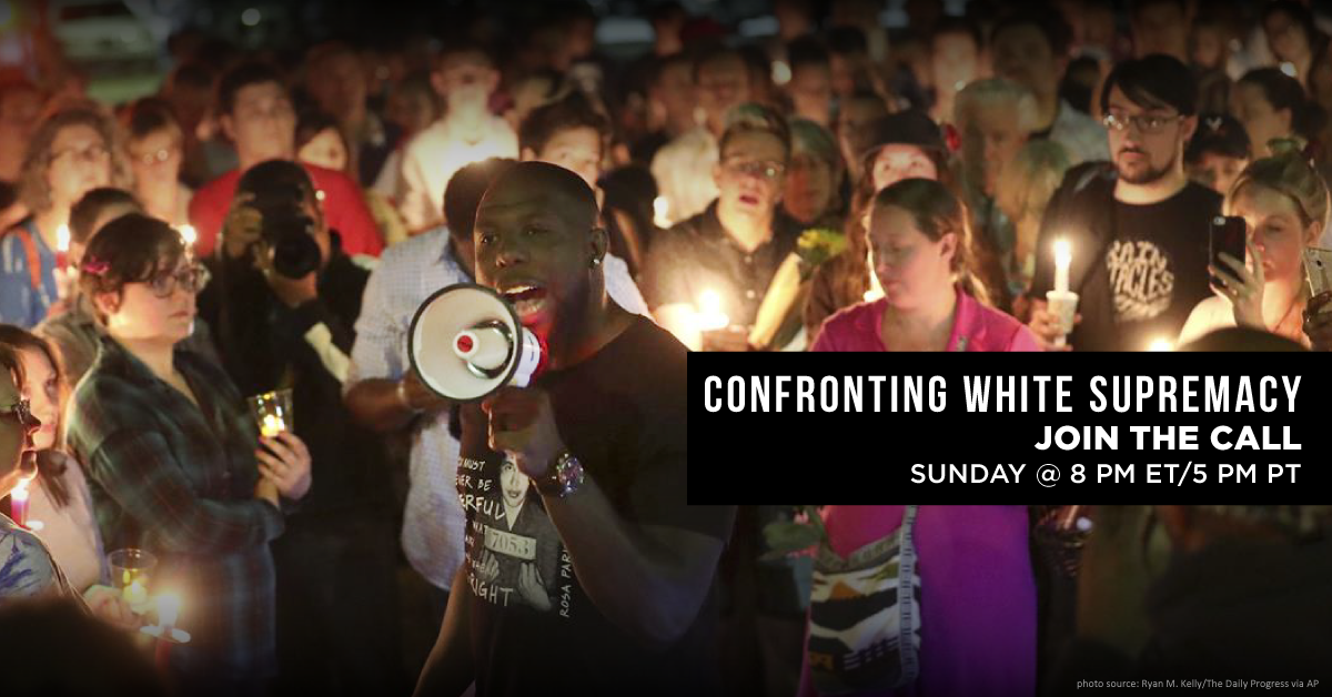 Listen to the recording of Sunday, Aug. 20's Ready to Resist call re ...